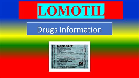 Lomotil Generic Name Brand Names How To Use Precautions Side Effects Youtube