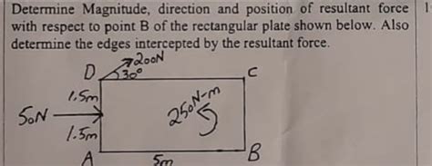 Determine Magnitude direction and position of | StudyX