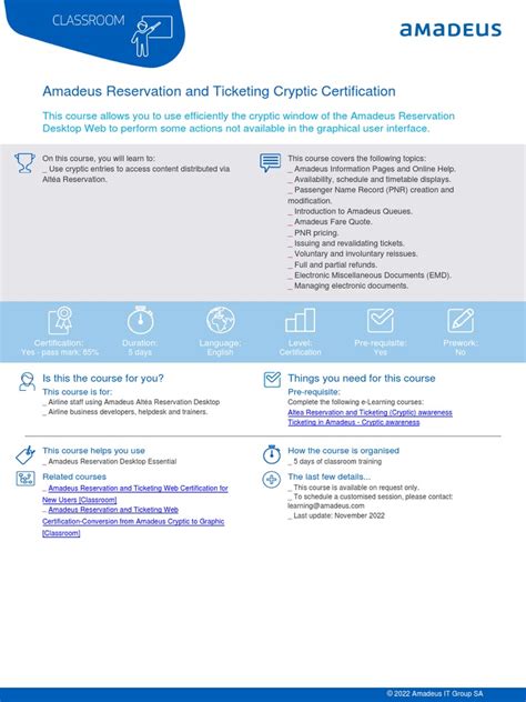 Amadeus Training Course 1454132771 Pdf