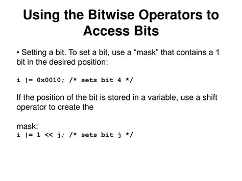 Ppt Understanding Bitwise Operators And Shifts In Low Level