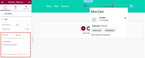 How To Add Woocommerce Mini Cart Using Elementor