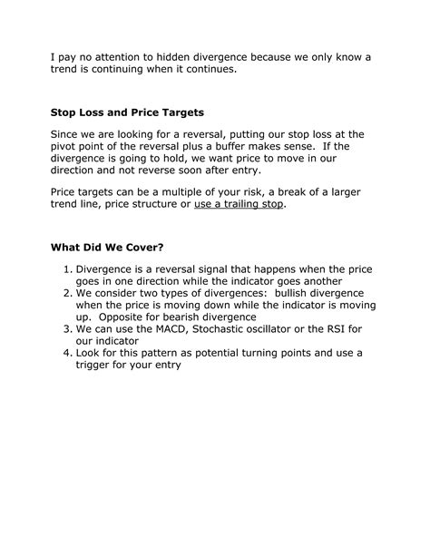 How To Trade Regular Divergence With MACD RSI Stochastics PDF