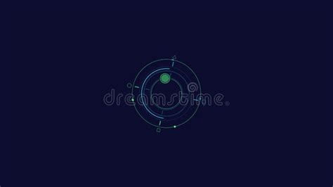 Looped Animation Of Measuring Circular Scale Hud Element Stock Footage Video Of Thin Scifi