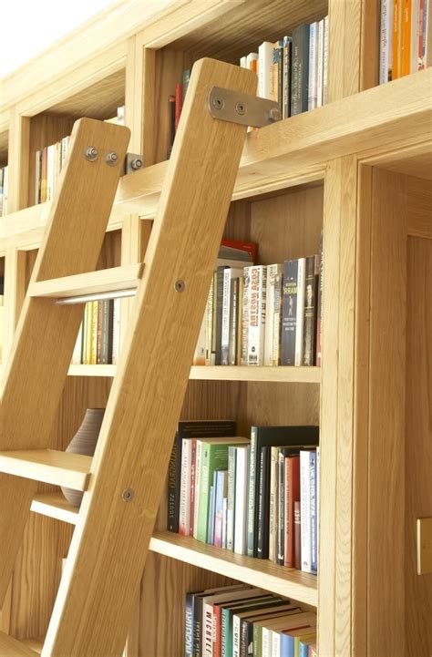 Diy Library Shelves With Ladder At Charli Bayly Blog