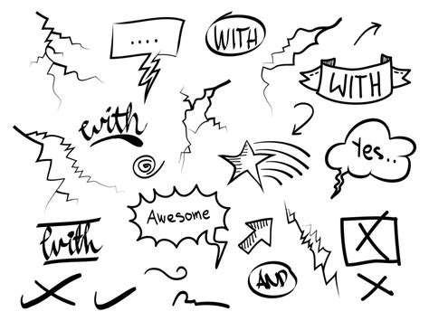 Scribble Words Vector Art Icons And Graphics For Free Download