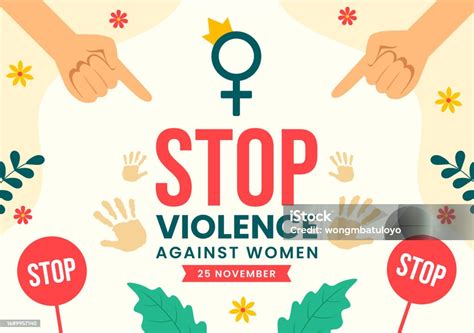 Vetores De Dia Internacional Para A Eliminação Da Violência Contra As