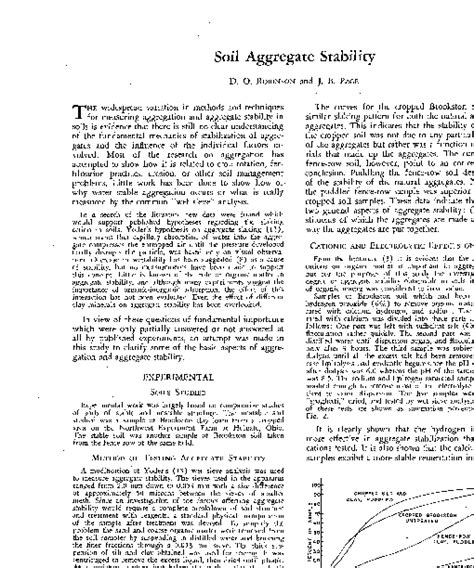 Pdf Soil Aggregate Stability