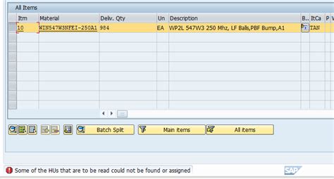 Hu Error Message While Cancelling Delivery Documen Sap Community