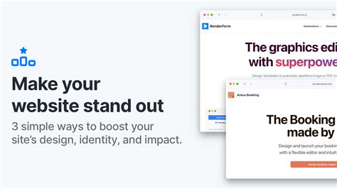 3 modern ways to make your website stand out renderform