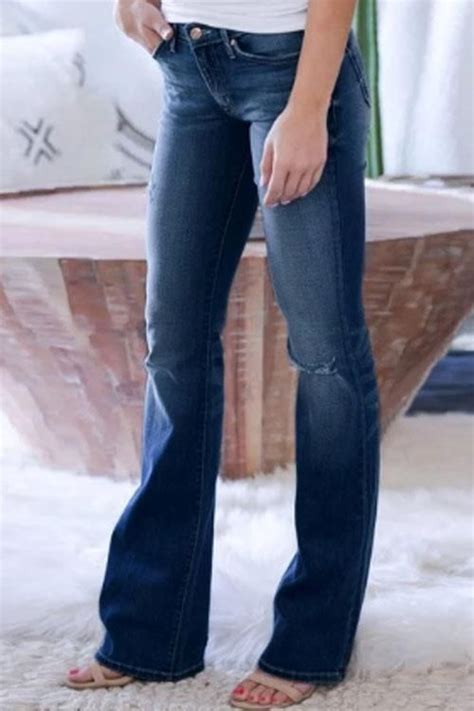 70s Stretch Hip Hugger Jeanss 4xl Casual Faded Relaxed Fit Flare