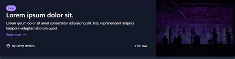 Tailwind CSS Blog Templates