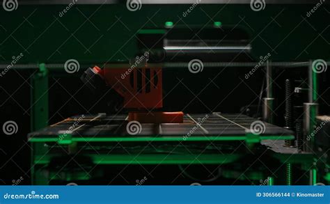 Modern 3d Printer Computer Machine Making Figure 3d Engineering Technology And Time Lapse