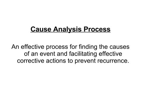 Root Cause Corrective Action PPT