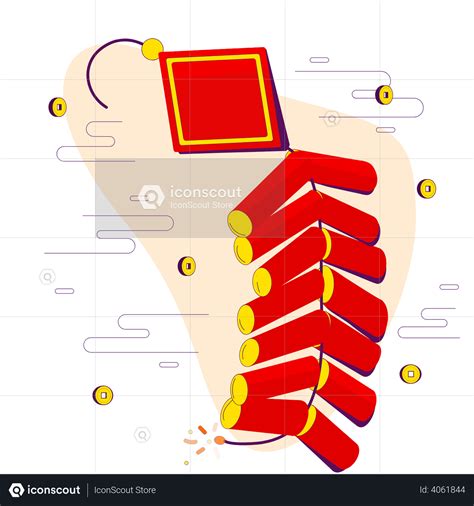 Chinese Firecracker Animation By Iconscout Store Lottiefiles
