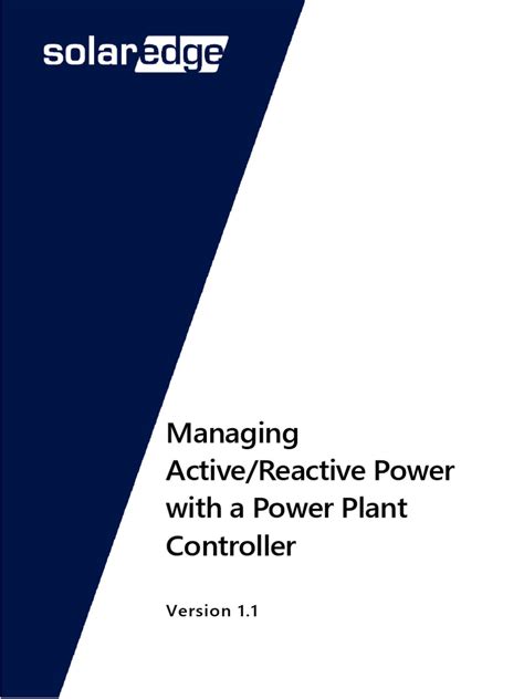 Active Reactive Power With Ppc Intallation Guide Eng Pdf