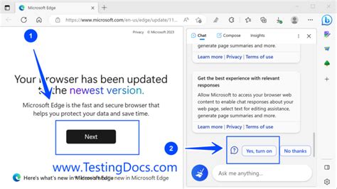 Bing Conversation Styles TestingDocs