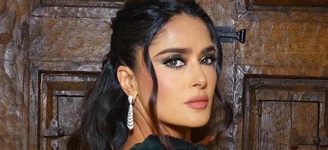 Salma Hayek In Plunging Bikini Enjoys Her Little Coffee In Greece