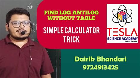 HOW TO FIND LOG ANTILOG Easy Tricks With Simple Calculator Maths Science Ncert Jee