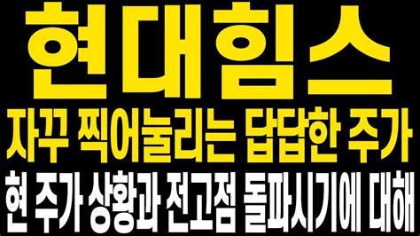 현대힘스 주가전망 금요일 조정은 받았지만 증시 폭락에도 잘 버텨냈습니다 12월에도 여러분과 함께 수익 보고자 영상 올립니다 목요일 촬영본이며 현재와 관점 동일합니다