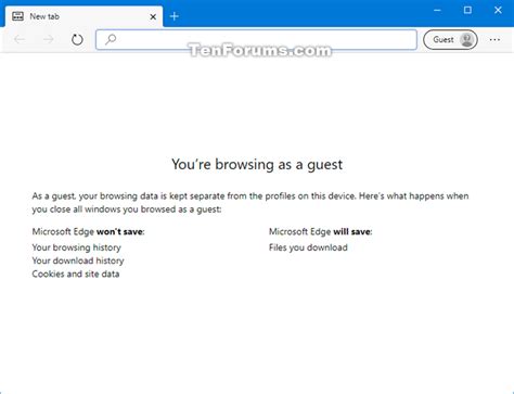 How To Create Guest Mode Shortcut For Microsoft Edge Chromium Tutorials