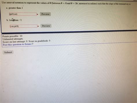 Solved Use Interval Notation To Represent The Values Of Chegg