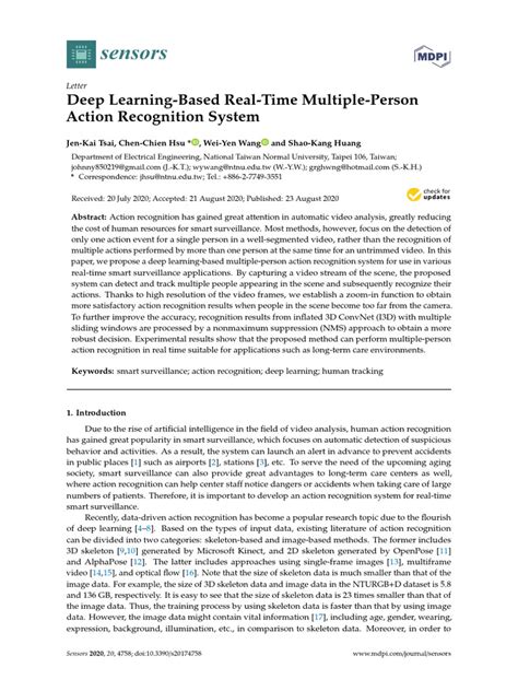 tsai deep learning based real time multiple person action recognition