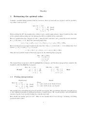 Lecture Duality Pdf Duality Estimating The Optimal Value Consider A Manufacturing Problem