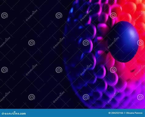 Purple Abstract Glowing Energy Moving Within A Sphere Magic Orb Swirl With Colored Plasma