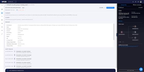 default security group is being used orca security