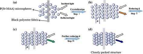Illustration Of The Crystallization Process Of Pst Maa Microspheres