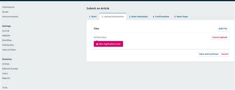slim application error in file upload ojs 3 3 0 17 with postgresql