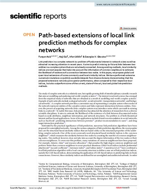 Pdf Path Based Extensions Of Local Link Prediction Methods For