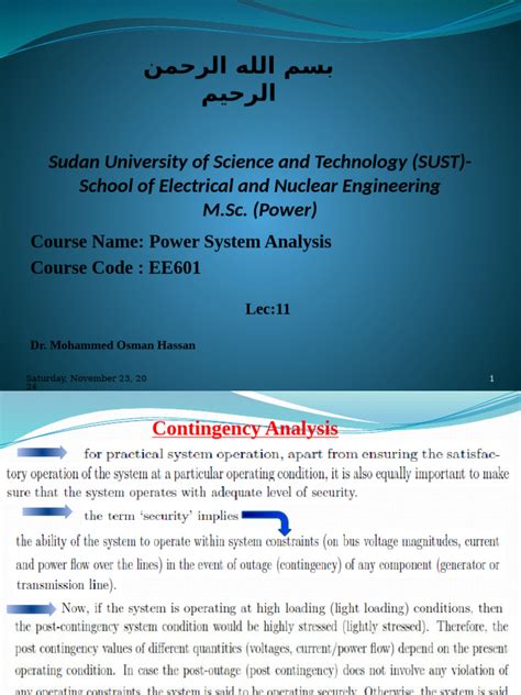 Power System Analysis Lec11 Pdf