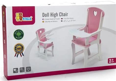Столче за хранене на кукли Viga Toys