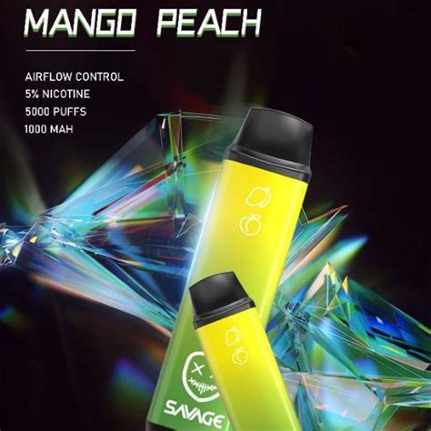 Savage Vapor Disposable Mango Peach KLOWDZ Vapor Smokeshop
