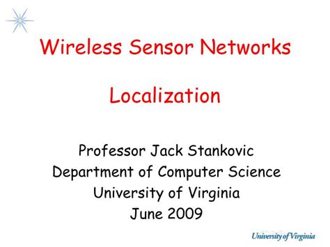 Ppt Wireless Sensor Networks Localization Powerpoint Presentation
