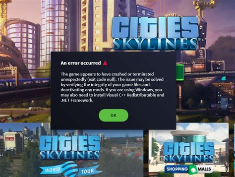 cs crash on program launch r citiesskylines