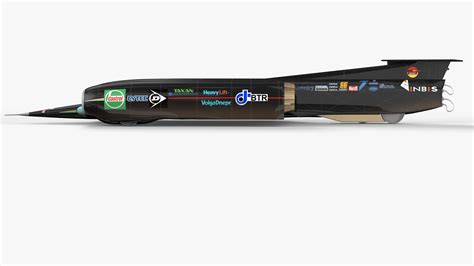 Thrust Scc Land Geschwindigkeitsrekord Jet Auto 3d Modell Turbosquid