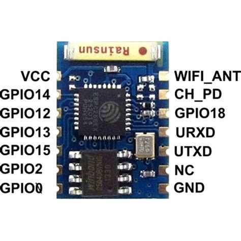 Esp03 Module Wi Fi Transceiver Gpio Small Transceiver Module Wi Fi Based Chip Esp8266 Compatibl