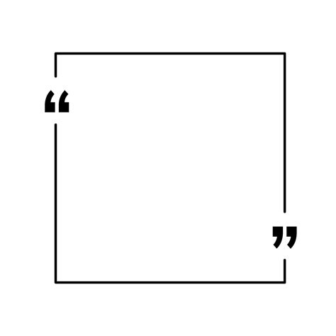 Quoting Box Quote Frame With Quotation Marks 26638313 Vector Art At Vecteezy