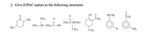 Solved Please Give The Correct Full Iupac Names For All 6
