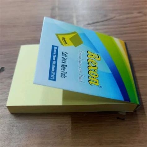 Paper Cover Glue Bound Rexon Sticky Note Pad 2x3 Size 1 5x2 Inch At Rs 126 Piece In New Delhi