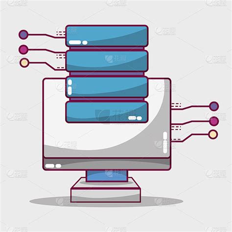 技术数据中心服务器连接