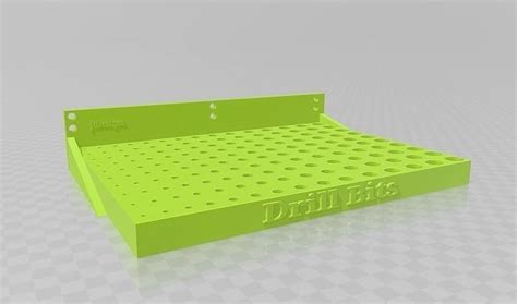 Drill Bit Shelf 3d Model 3d Printable Cgtrader