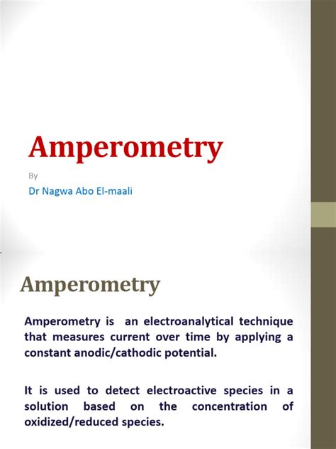 Amperometry Pdf Redox Biosensor