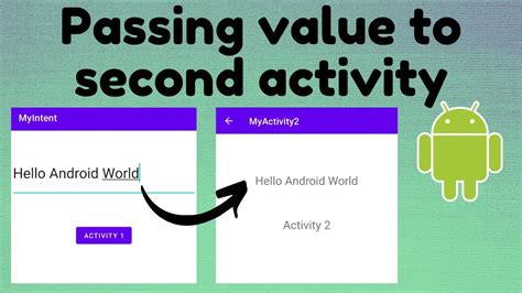 passing value to the second activity intent techviewhub android