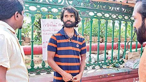 Sreejith Secretariat Protest Hero Booked For Insulting Cm Pinarayi