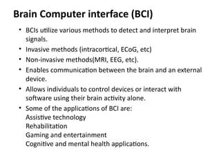 Deep Learning Based Brain Activity Recognition Using EEG Pptx