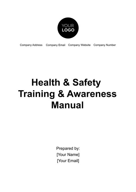 Free Safety Manual Templates To Edit Online And Print