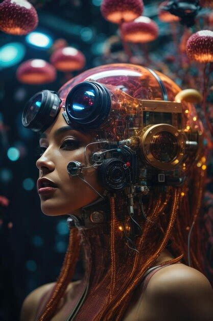 Premium Ai Image Artificial Intelligence Machine In Symbiotic Organis